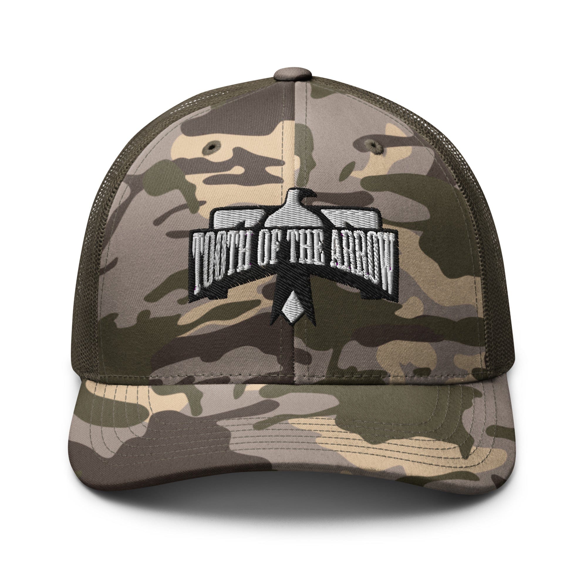 Retro Logo Camo Hat – Tooth of the Arrow Broadheads