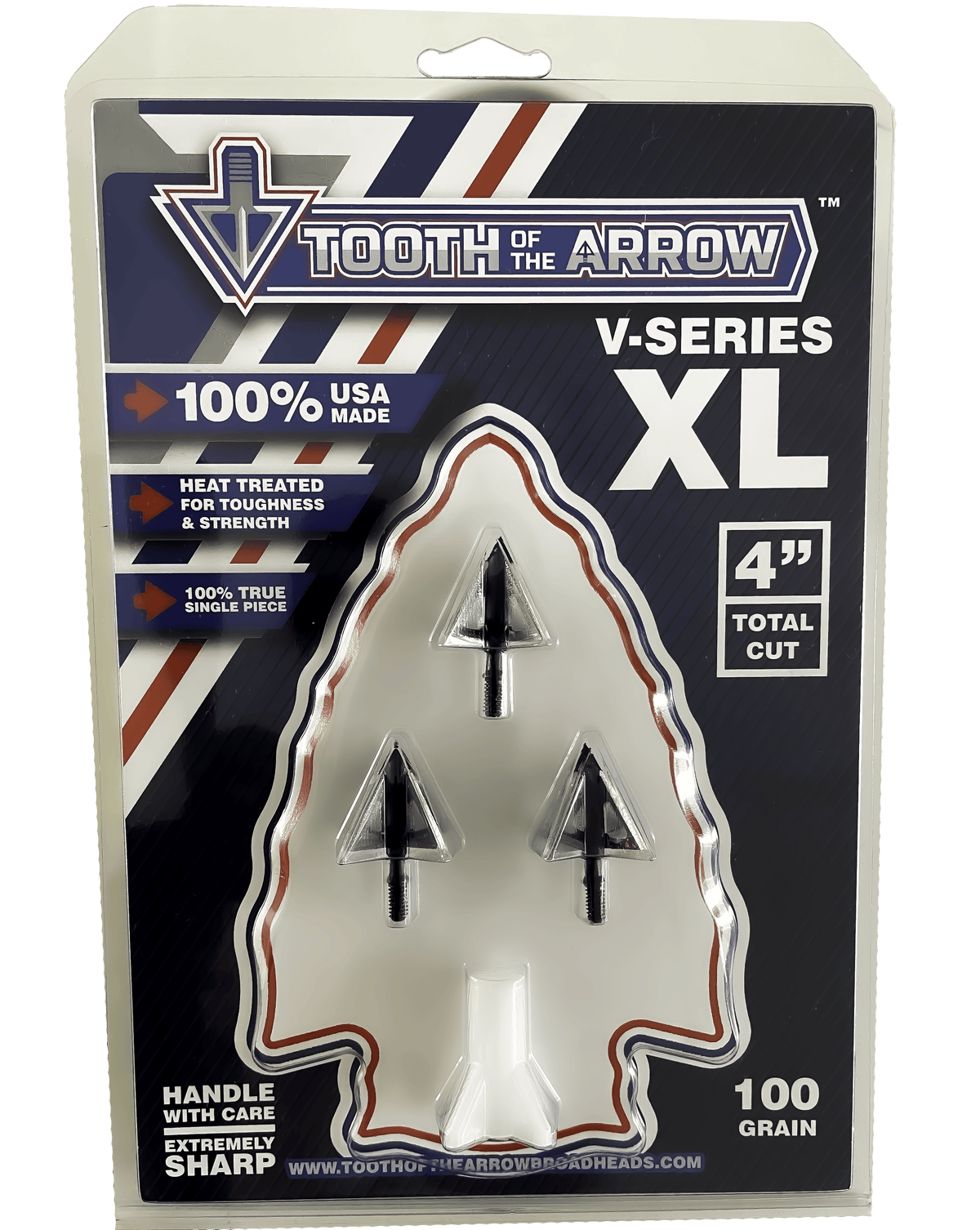 Tooth of the Arrow | 100 grain XL broadhead | vented series – Tooth of ...